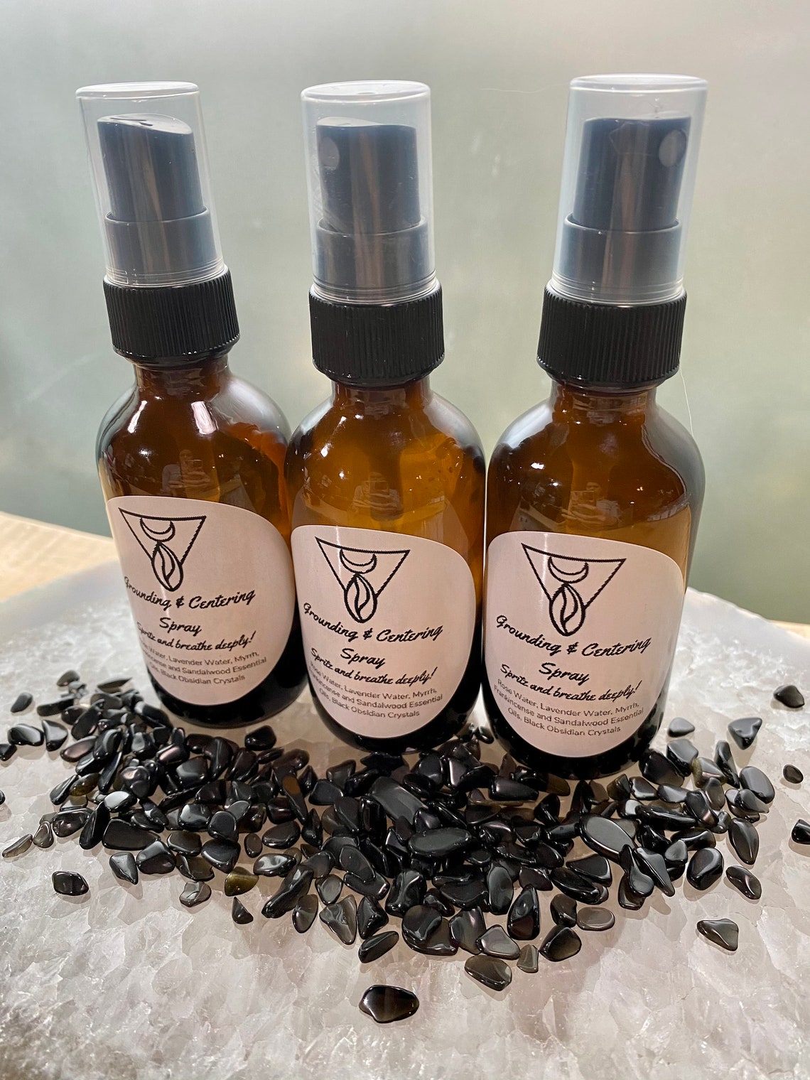 Grounding and Centering Aromatherapy Crystal Elixir Spray with | Etsy