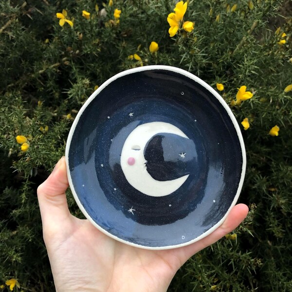 Ceramic Moon Dish - Etsy UK