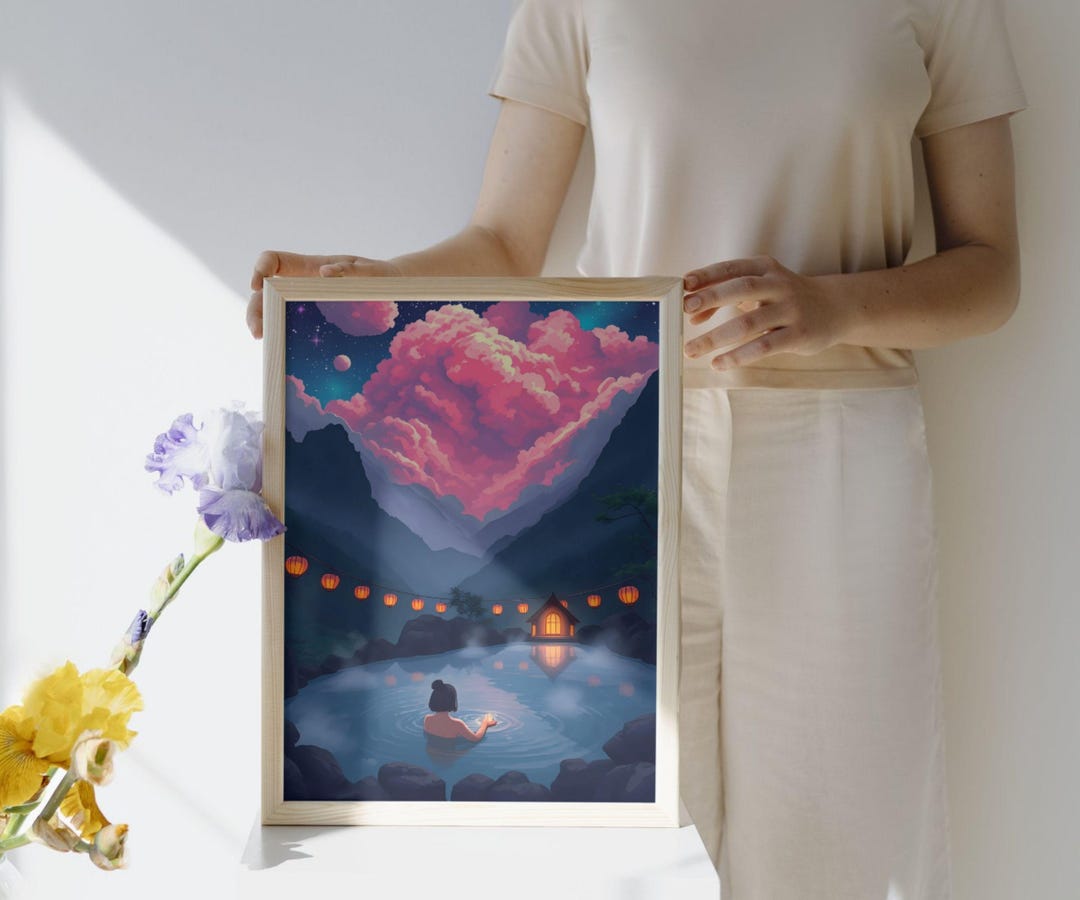 Studio Ghibli Wall Art, Ghibli Artwork, Peaceful Wall Art, Affordable ...