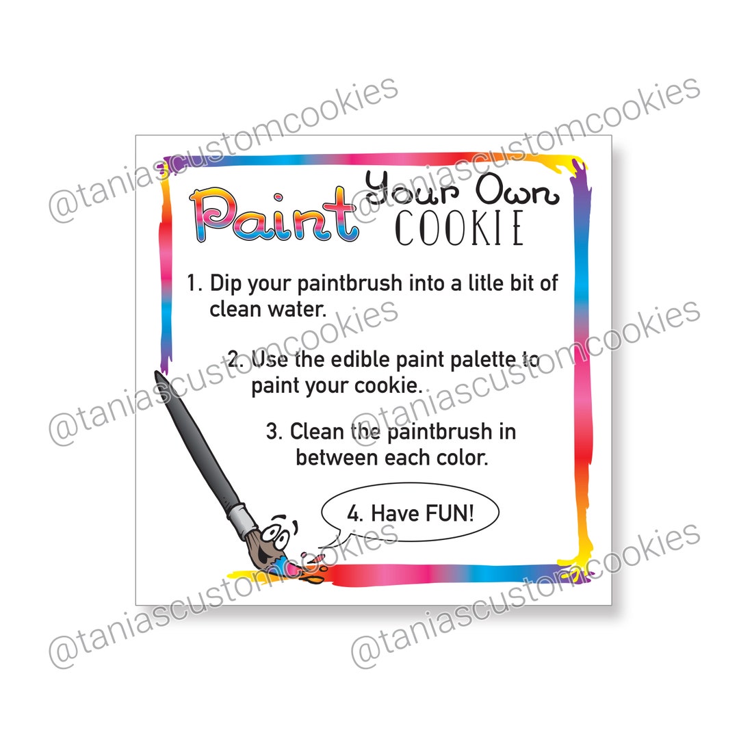 Printable PYO (paint Your Own) Instructions - Etsy