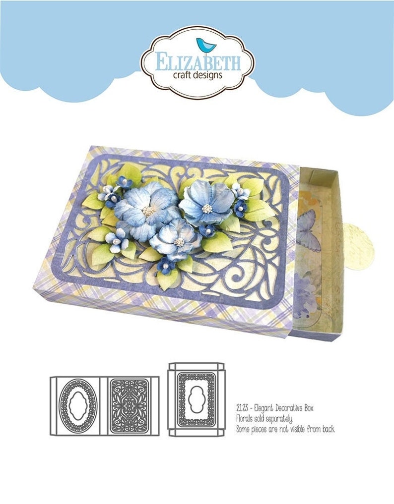 Elegant Decorative Box Metal Cutting Dies by Elizabeth Craft Designs ...