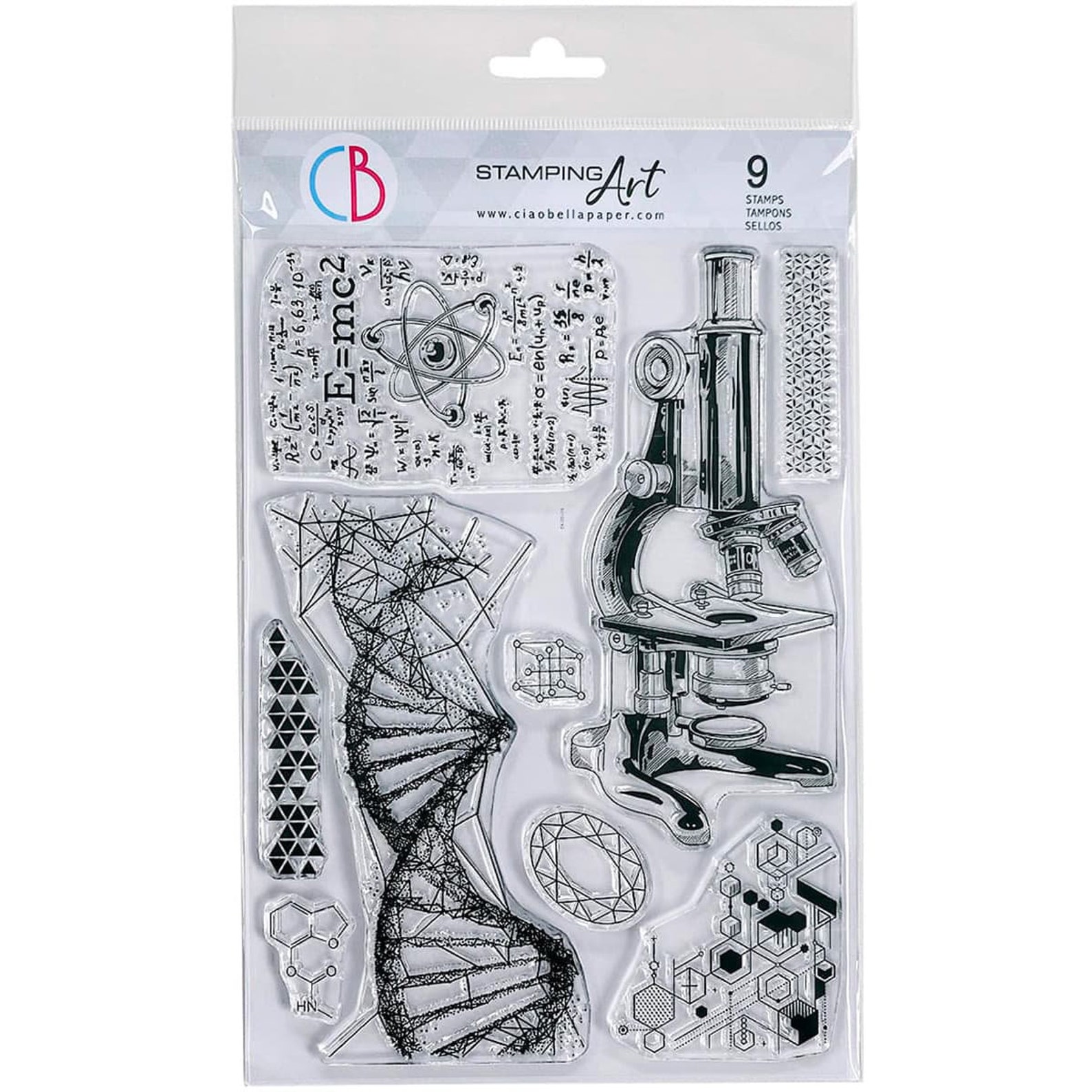 Science Medicine DNA Clear Stamp Sets for Paper Crafts by Ciao Bella ...