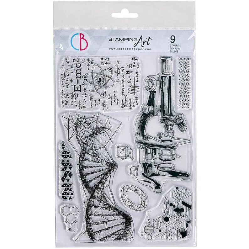 Science Medicine DNA Clear Stamp Sets for Paper Crafts by Ciao Bella ...