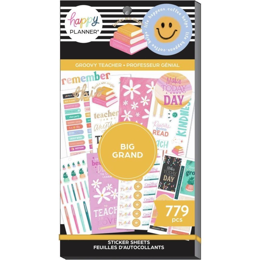 Groovy Teacher Happy Planner Sticker Value Paper Pad, Peel & Stick ...