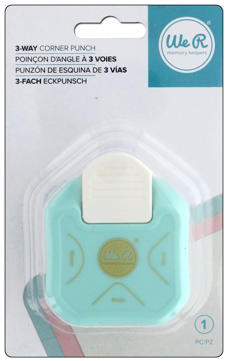 We R Memory Keepers 3-way Corner Punch, Round Your Corners Paper Punch ...