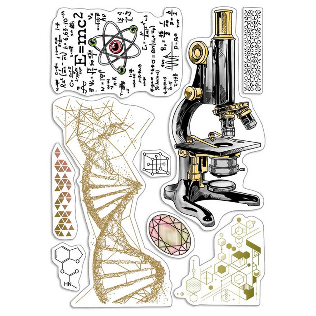 Science Medicine DNA Clear Stamp Sets for Paper Crafts by Ciao Bella ...