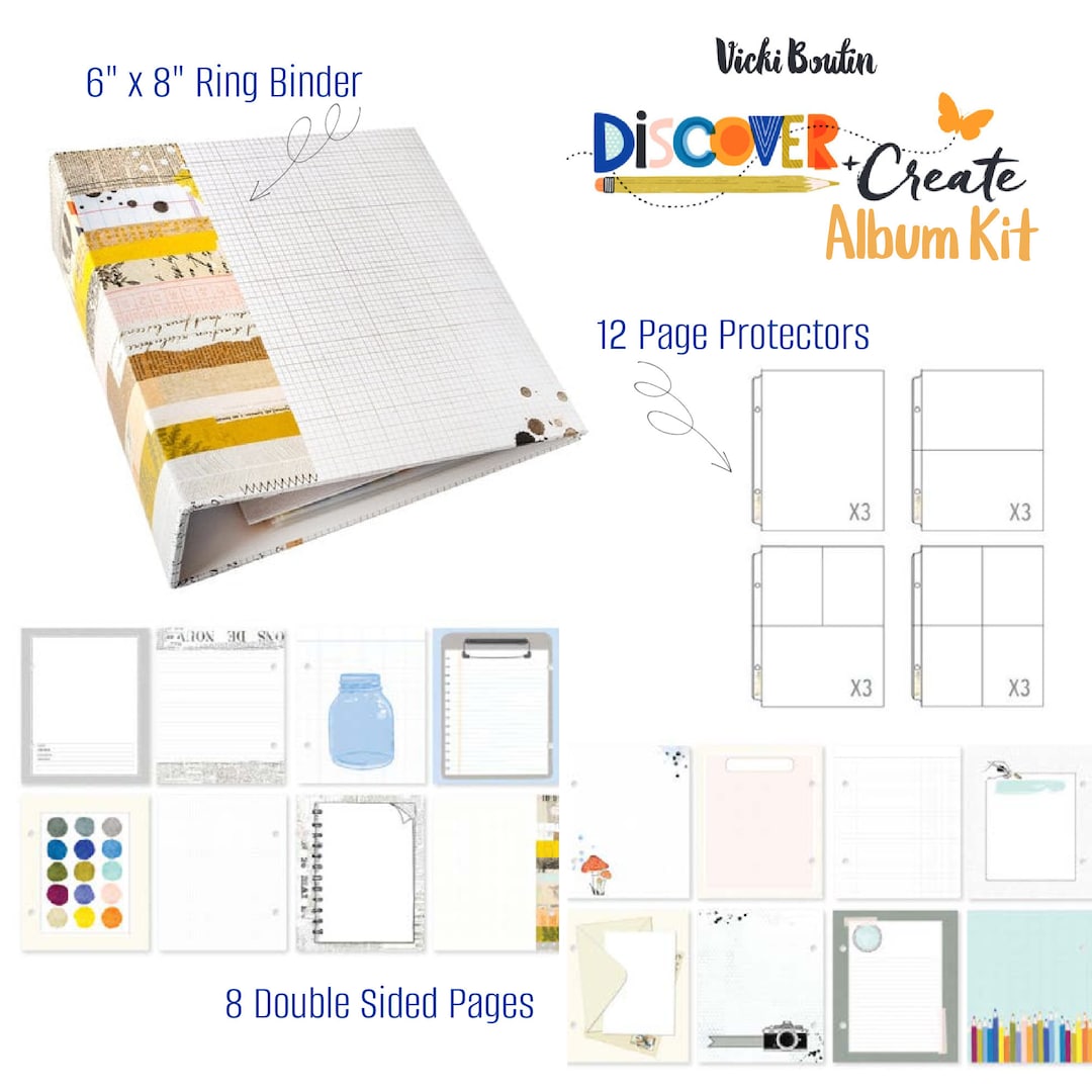 Discover + Create Memory Album Kit by Vicki Boutin, Complete ...