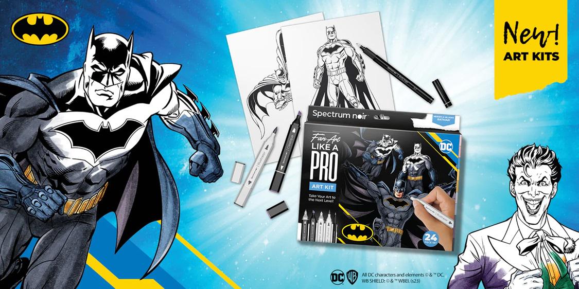 Batman Coloring Kit by Spectrum Noir, Learn DC Comics Professional ...