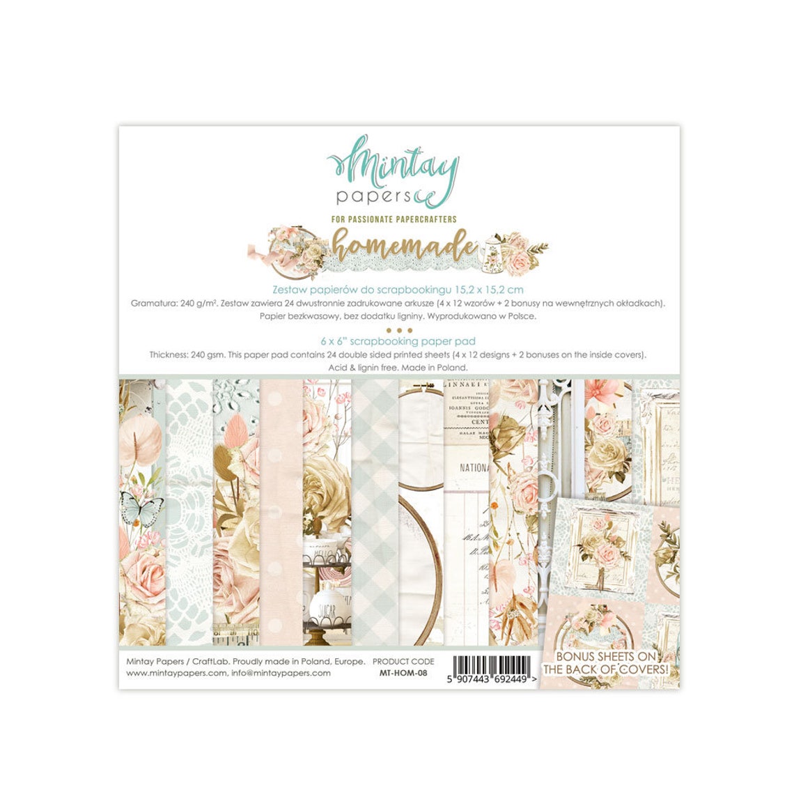 Homemade Scrapbooking Collection by Mintay Papers | Etsy