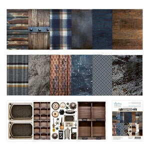 Garage Scrapbooking Collection Kit by Mintay Papers, Vintage Masculine ...