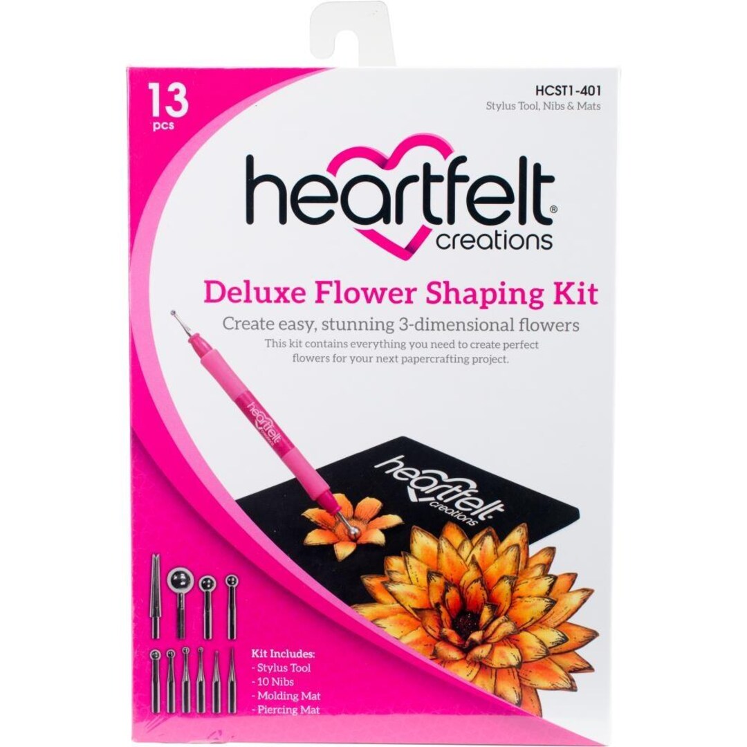 Heartfelt Creations Deluxe Flower Shaping Kit 13 Pieces, Flower Shaping ...
