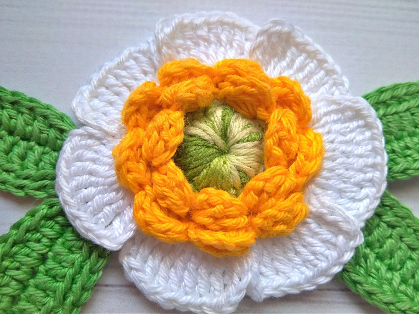 Crochet Flower Applique Pattern PDF INSTANT DOWNLOAD Crochet | Etsy