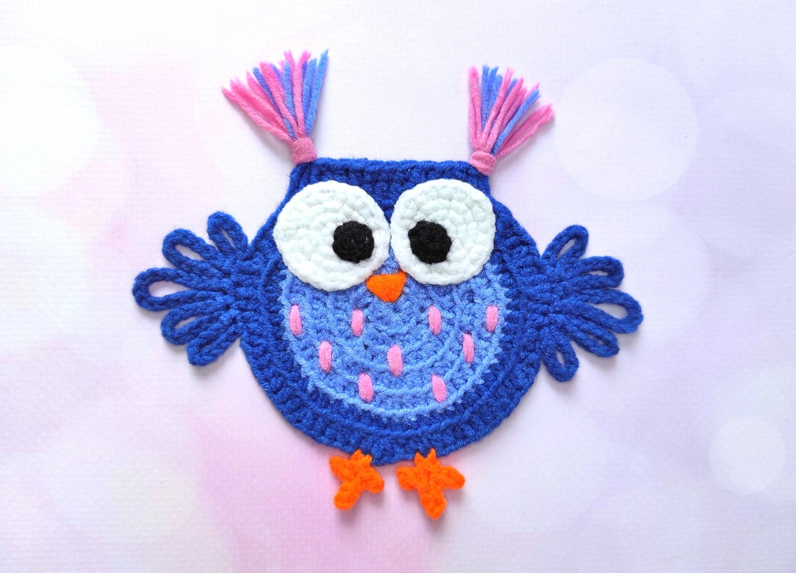 Crochet Pattern PDF INSTANT DOWNLOAD Crochet Owl Applique - Etsy