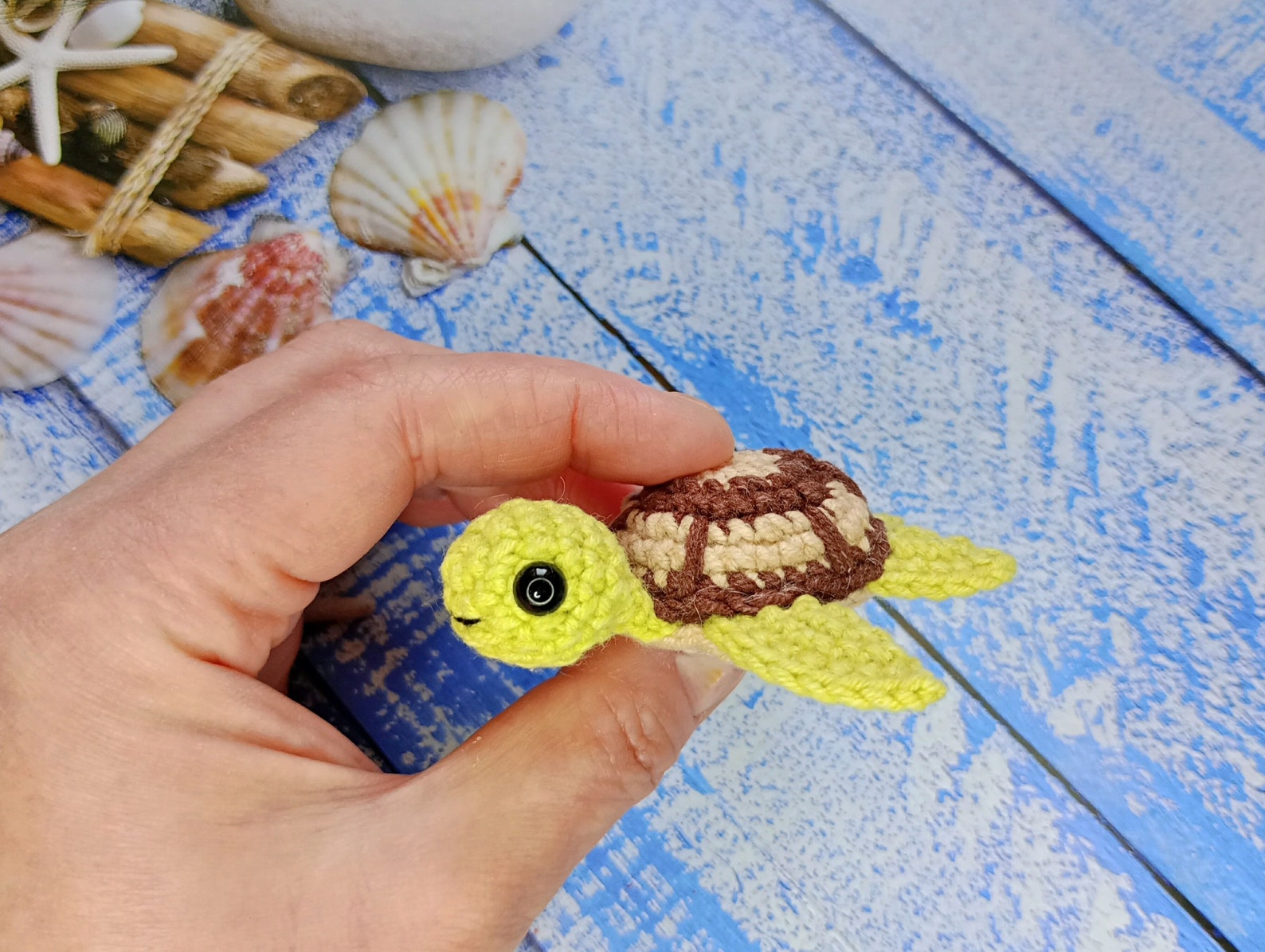 Crochet Sea Turtle Pattern, Crochet Sea Animals, Amigurumi Turtle ...
