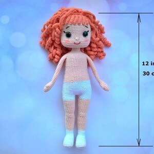 Crochet Doll Pattern, Amigurumi Doll Pattern, 12 Inch Doll Clothes ...