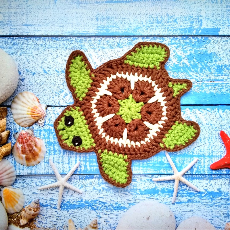 Crochet Turtle Applique - Etsy