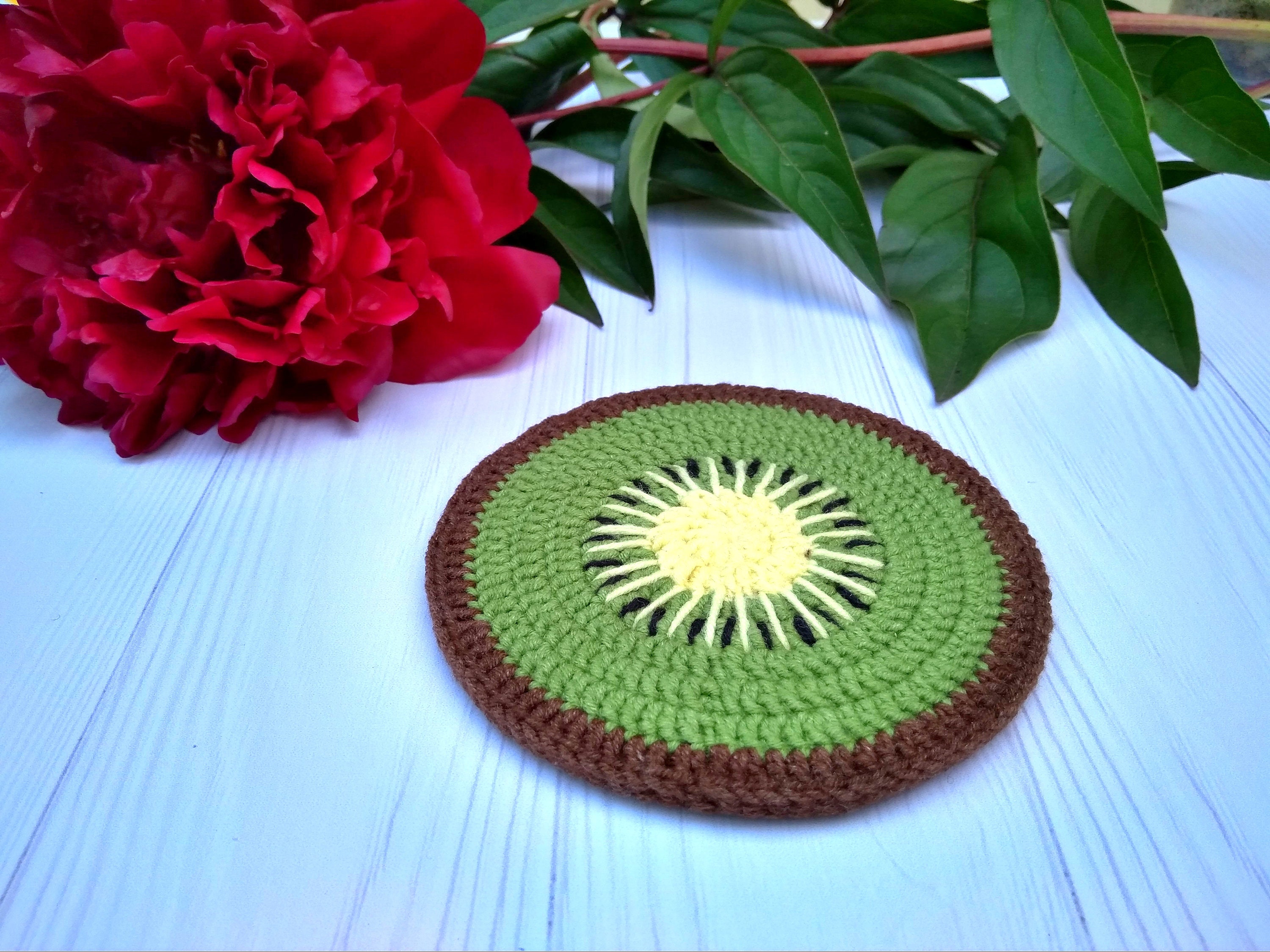 Crochet Fruits Coasters Pattern Crochet Mug Rug - Etsy