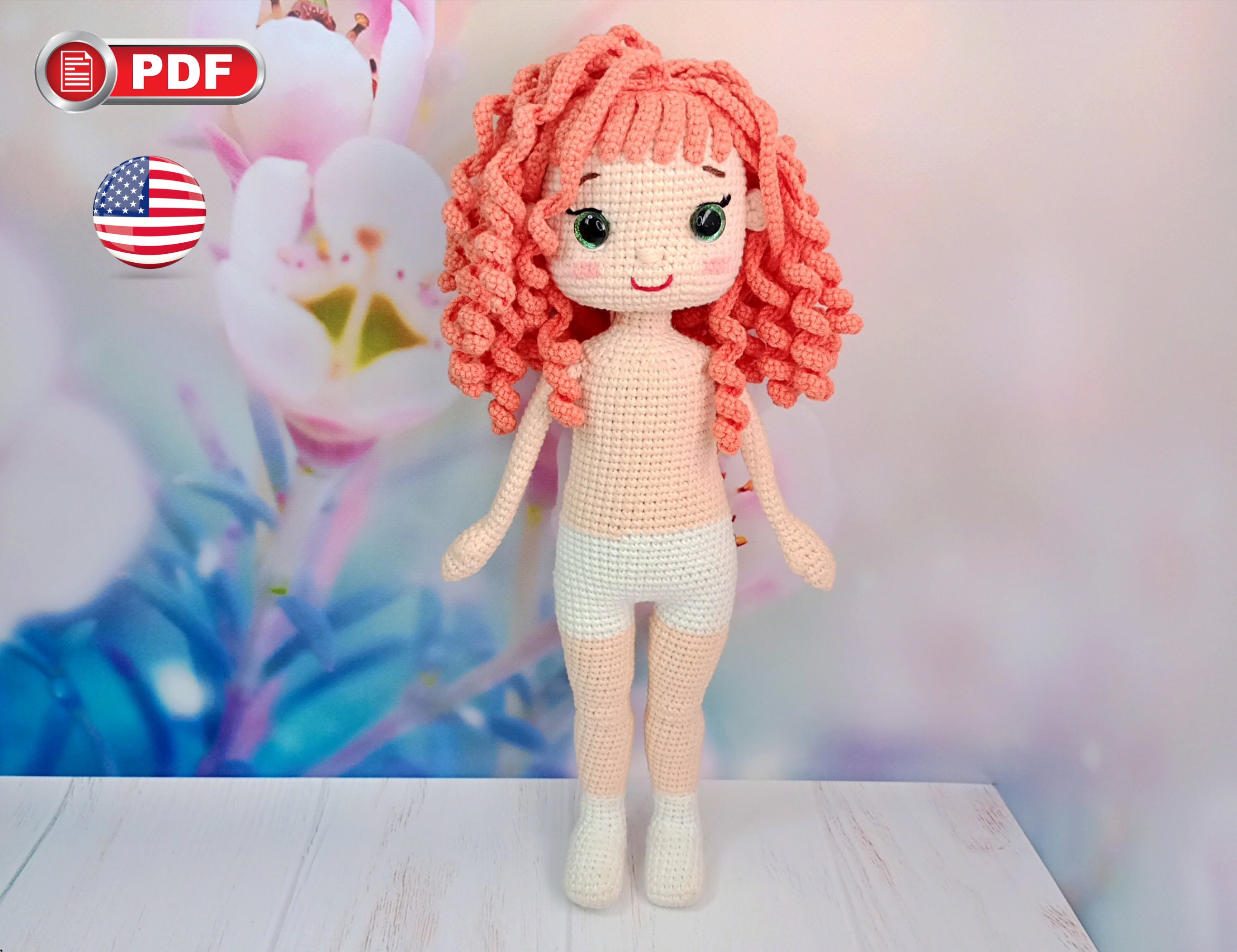 Crochet Doll Base Amigurumi Pattern Doll Body PDF Pattern - Etsy