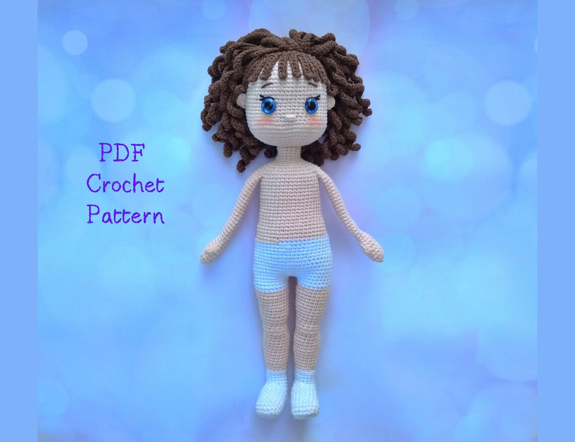 Crochet Doll Body Pattern Amigurumi Doll Pattern - Etsy