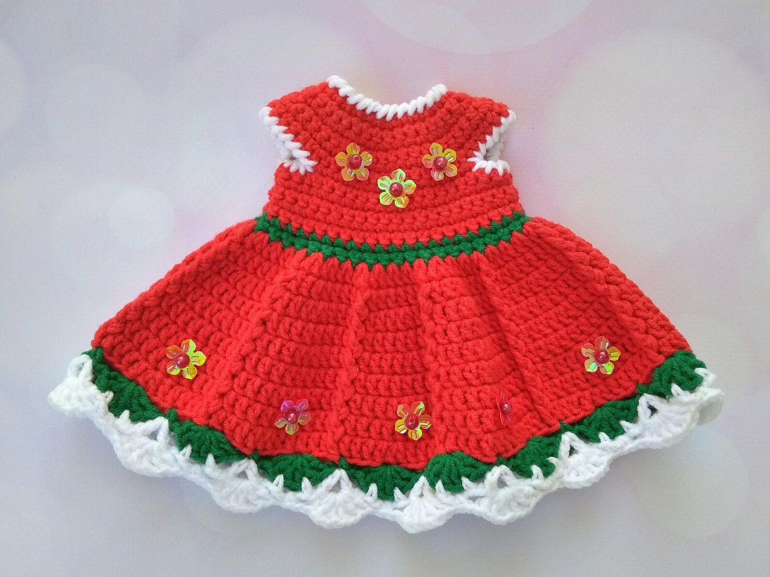 Christmas Crochet Amigurumi Doll Pattern, 12 Inch Doll Clothes Pattern ...