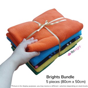 Large Fat Quarter Polar Fleece Bundle for Quilting & Crafts- Eco ...