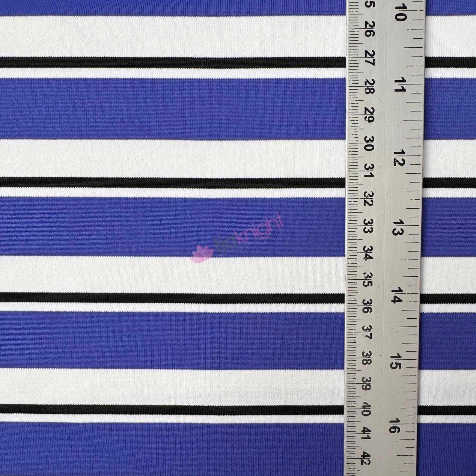 Jersey Elastane 4 Way Stretch Dressmaking Fabric- Multi Horizontal ...