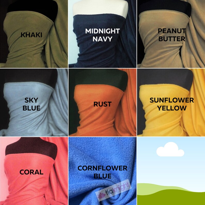 Polar Fleece Anti-pill Super Soft & Thick Fabric by Tia Knight - Etsy