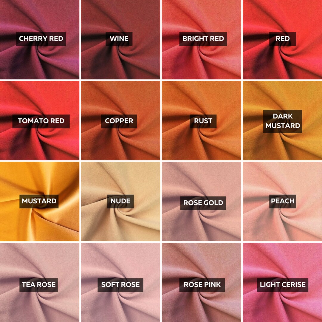 Scuba Crepe Stretchy Jersey Body Sculpting Dressmaking Fabric by Tia ...