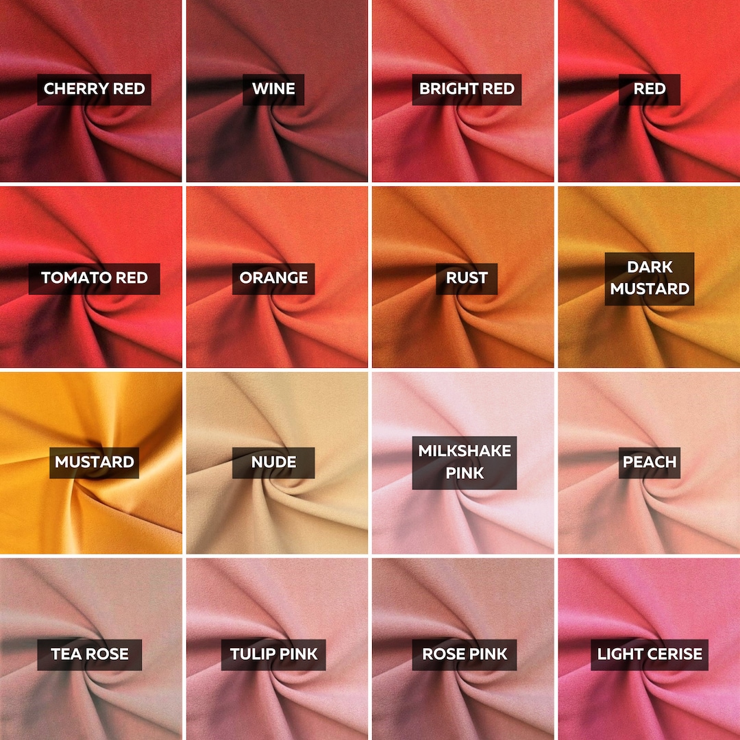 Scuba Crepe Stretchy Jersey Body Sculpting Dressmaking Fabric by Tia ...