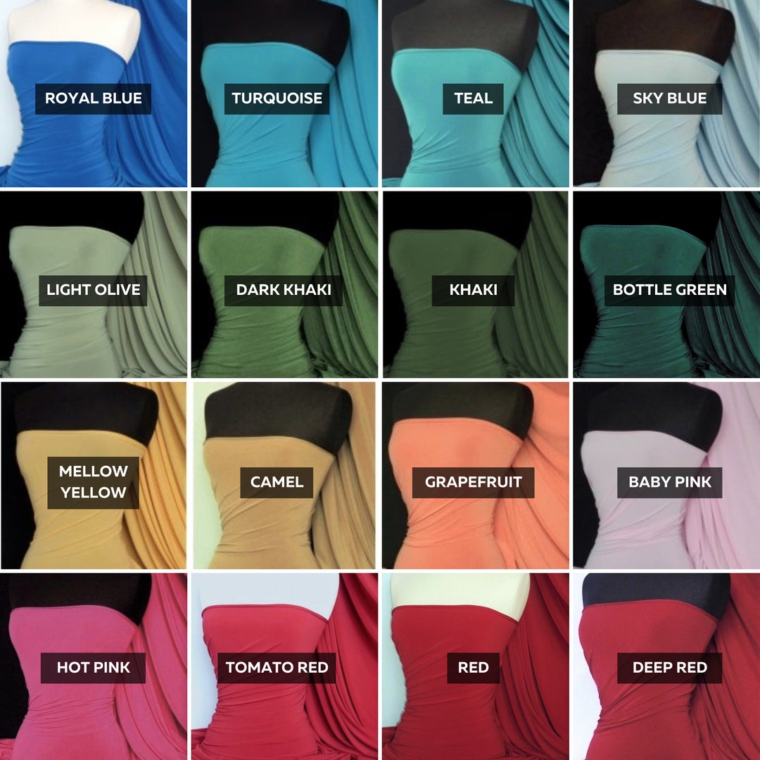 Soft Touch Dressmaking Stretch Elastane Jersey Fabric Q36 by - Etsy