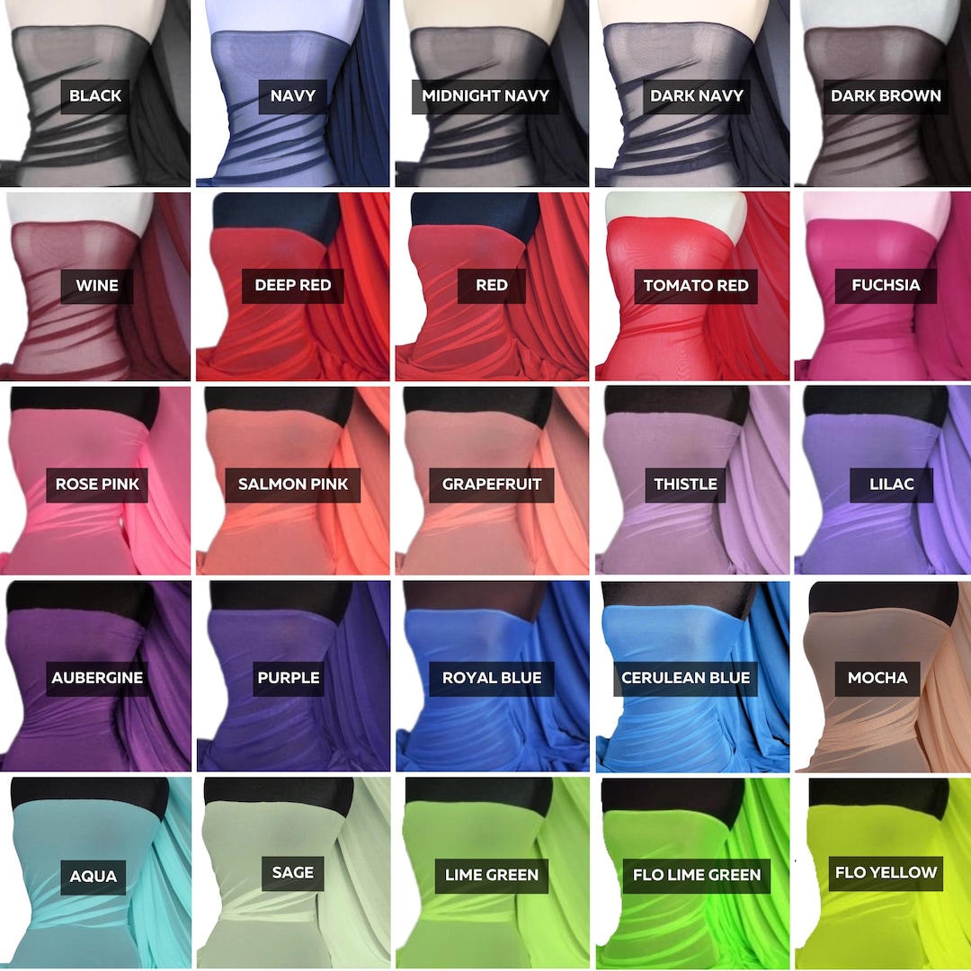 LT Power Mesh 4 Way Stretch Material - 109 LT by Tia Knight - Etsy