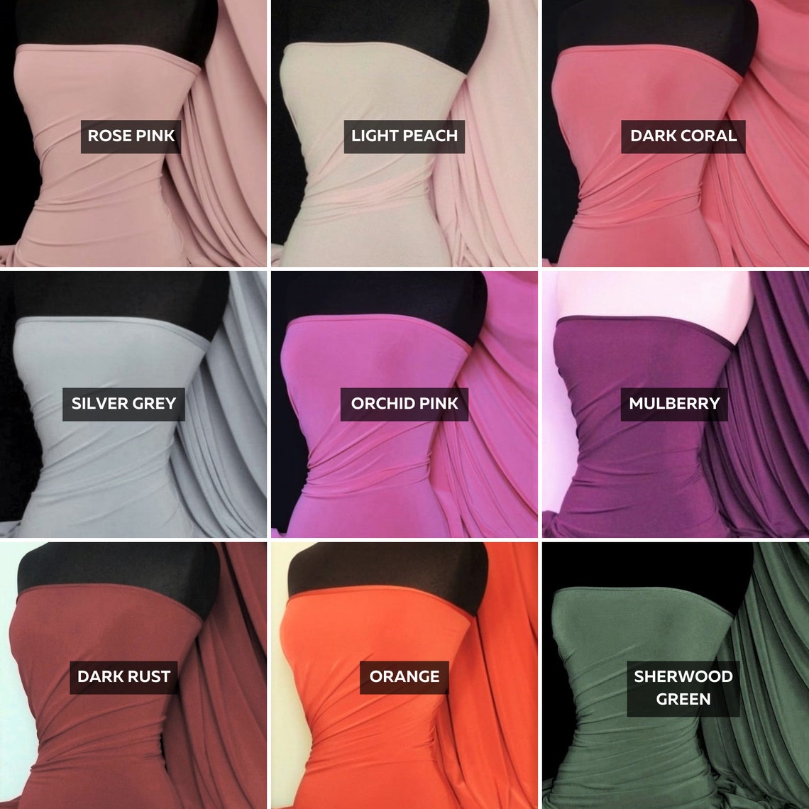 Soft Touch Dressmaking Stretch Elastane Jersey Fabric Q36 by | Etsy