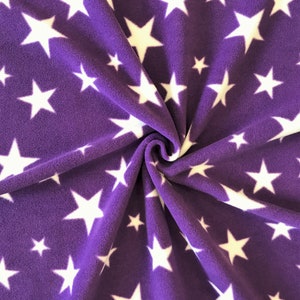 Polar Fleece Anti-pill Super Soft & Thick Fabric - Twinkle Stars SQ351 ...