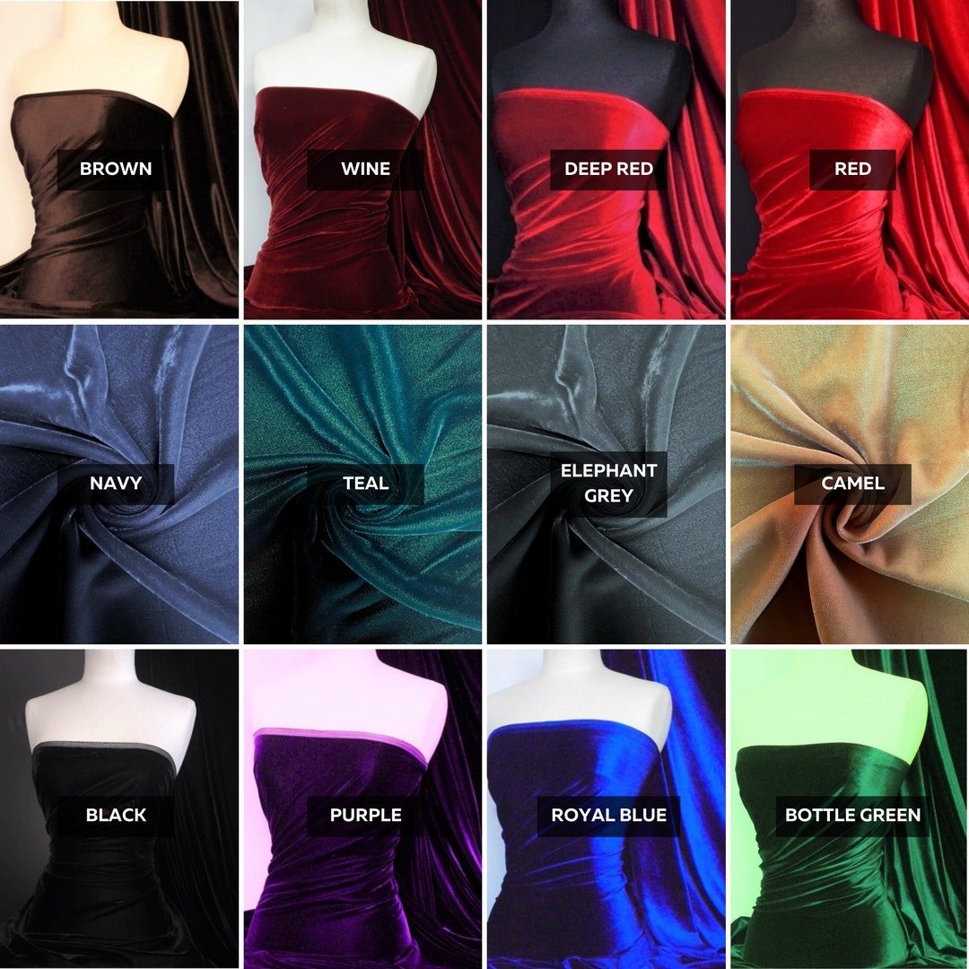 Micro Velvet Velour Home Cinema Rooms Fabric Luxuriously Soft Velvet ...