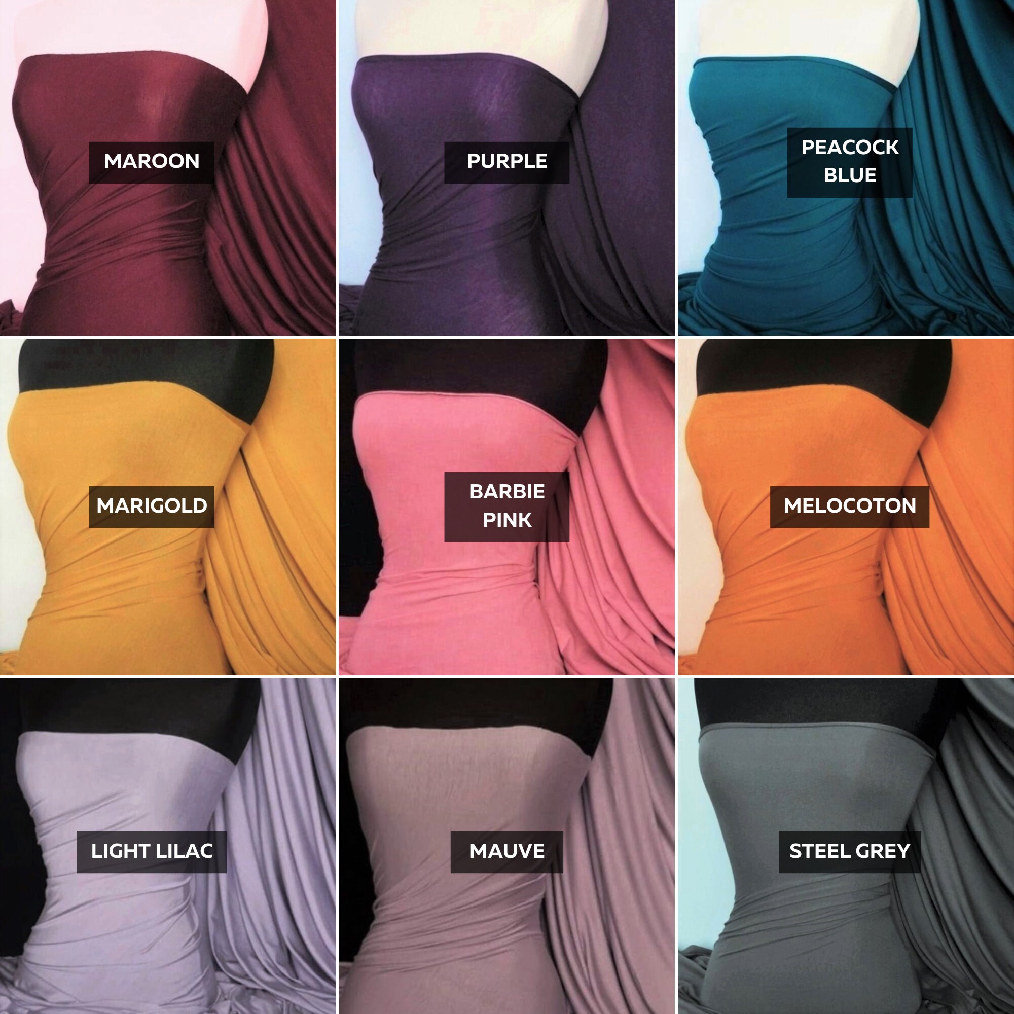 Viscose Cotton Stretch Elastane Jersey Dressmaking Fabric Q300 - Etsy