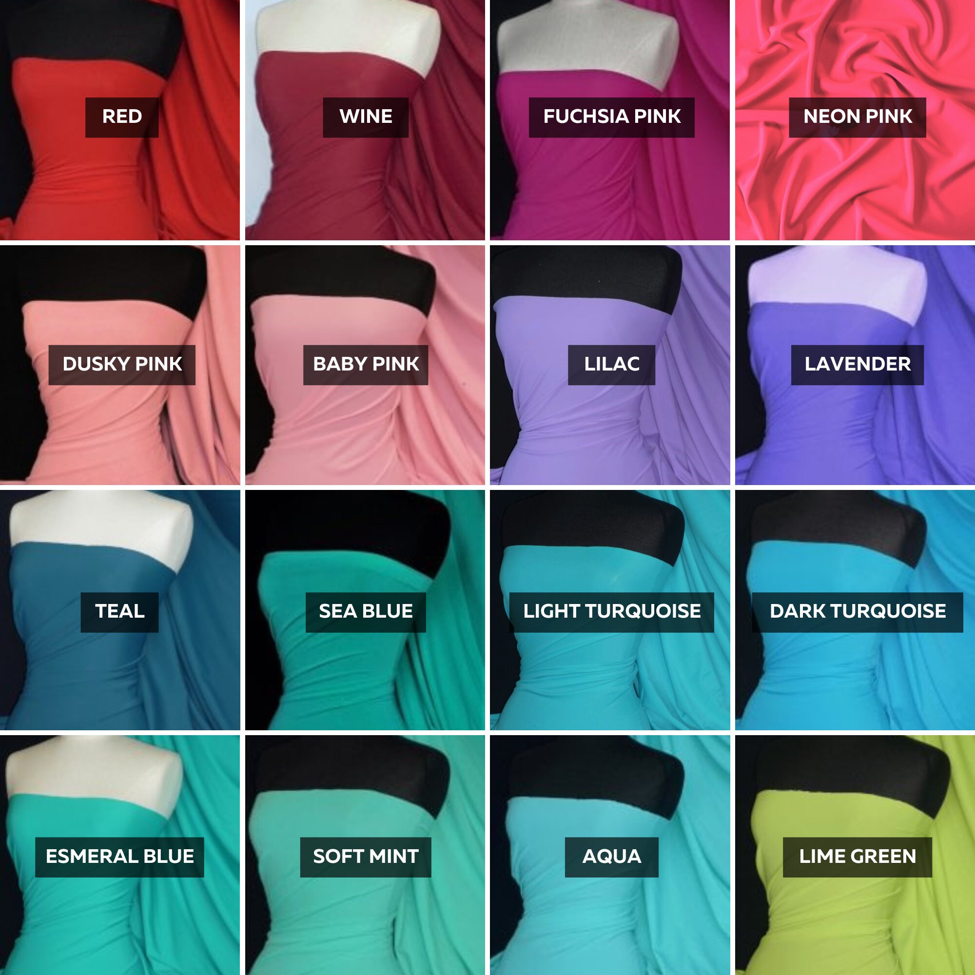 Matte Nylon Swim Spandex 4 Way Stretch Waterproof Fabric Q56 - Etsy