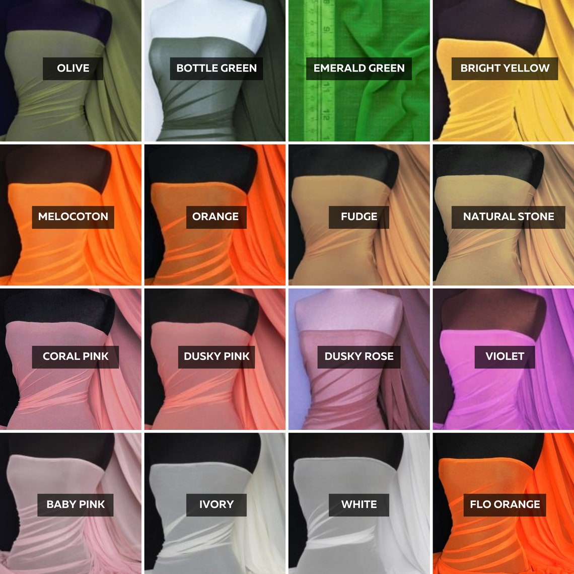 LT Power Mesh 4 Way Stretch Material 109 LT by Tia Knight - Etsy