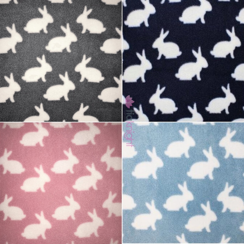 Bunny Fleece Throw Blanket - Etsy UK