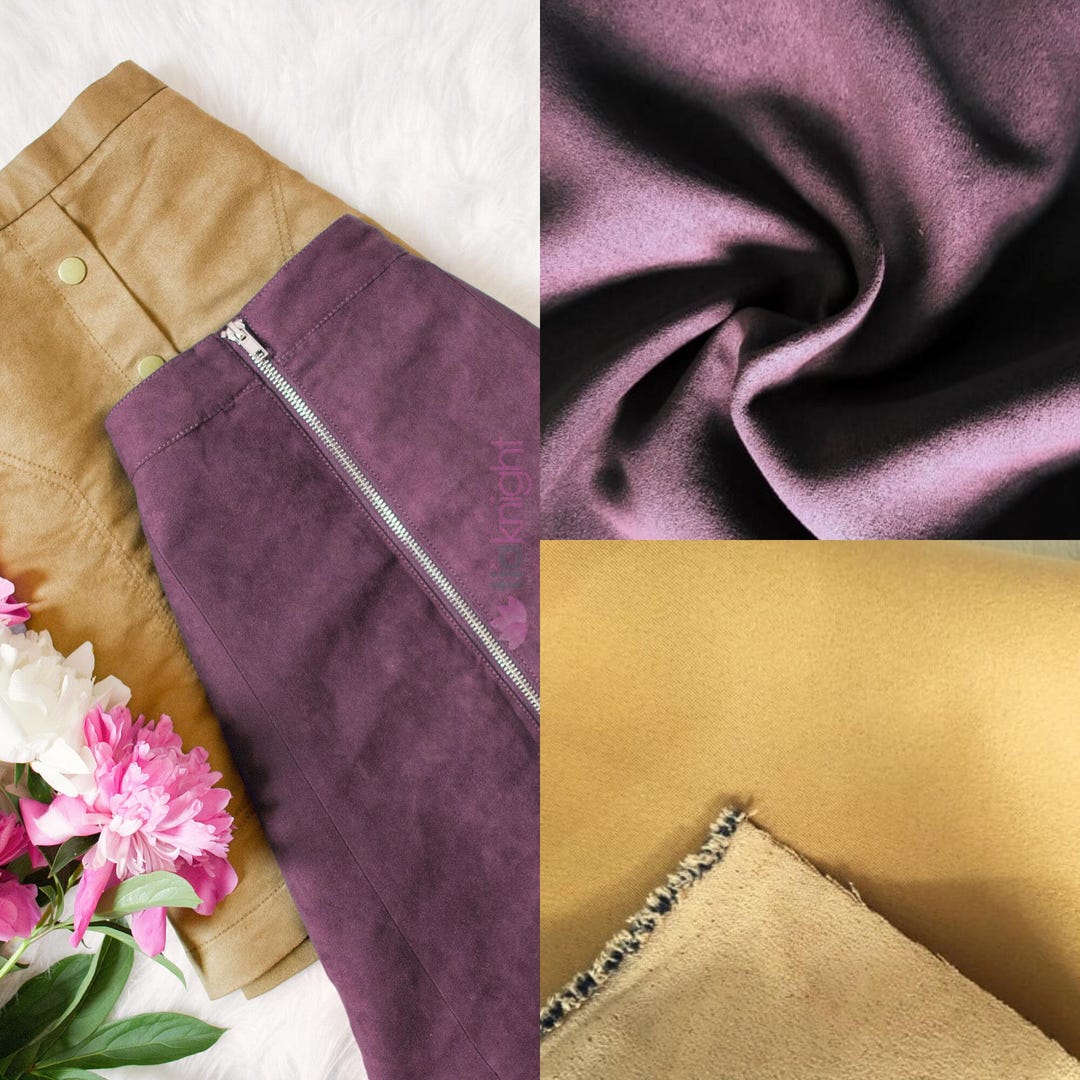 Faux Suede Soft Interior/upholstery Fabric Dressmaking Crafts Material ...