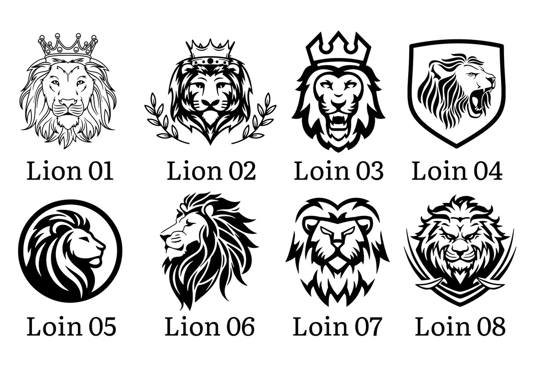 Lion Logo Wax Seal Stamp, Lion Silhouette Wax Seal, Lion Mascot Wax ...