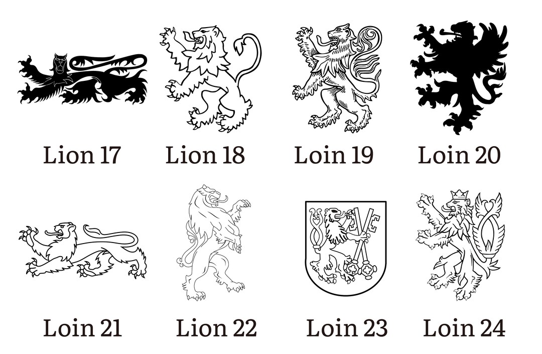 Lion Logo Wax Seal Stamp, Coat of Arms With Lion Wax Seal, Crest Design ...
