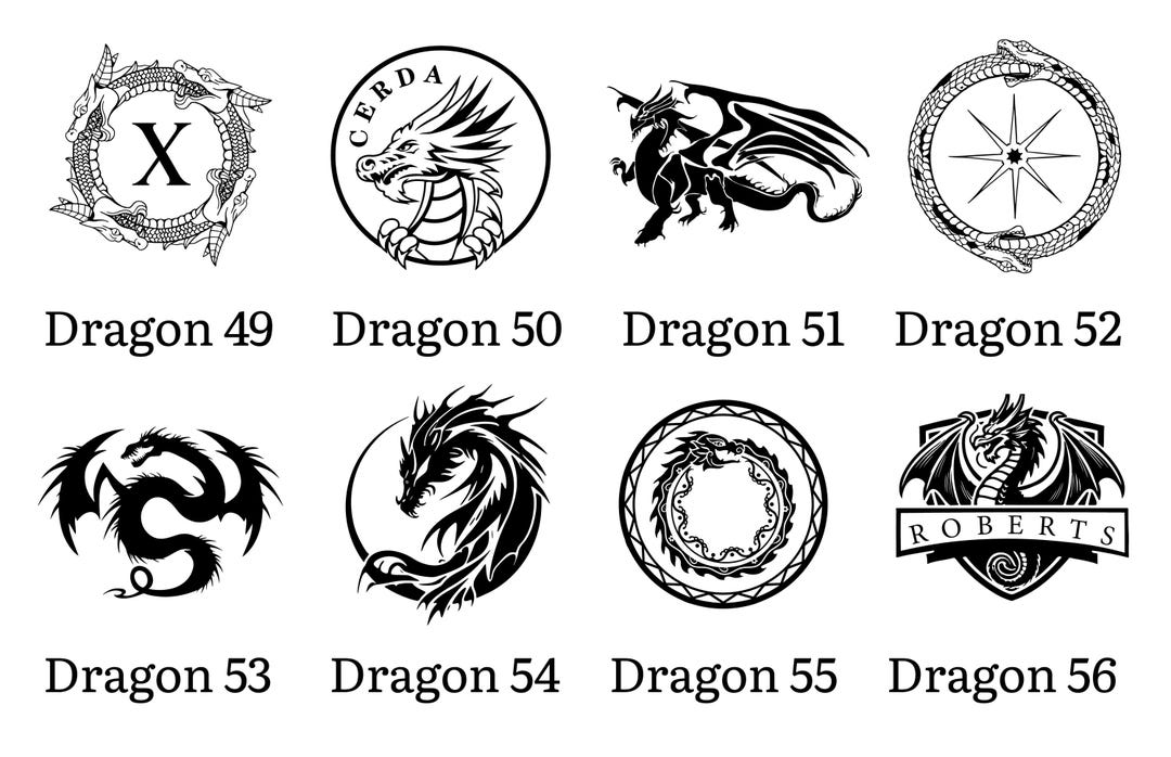 Hand Drawn Ouroboros Wax Seal Stamp, Custom Snake Wax Stamp, Dragon Wax ...