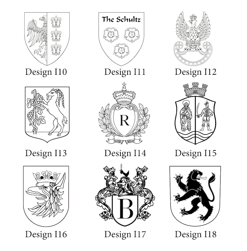 Coat of Arms Wax Seal Stamp, Family Crest Wax Seal Stamp Kit, Crown Wax ...