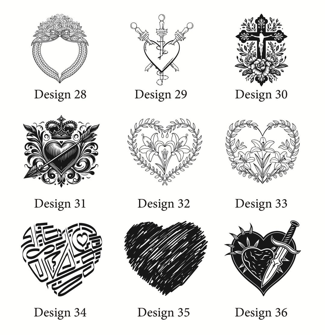 Heart Frame With Rose Wax Stamp, Floral Cross Wax Seal Stamp, Heart ...