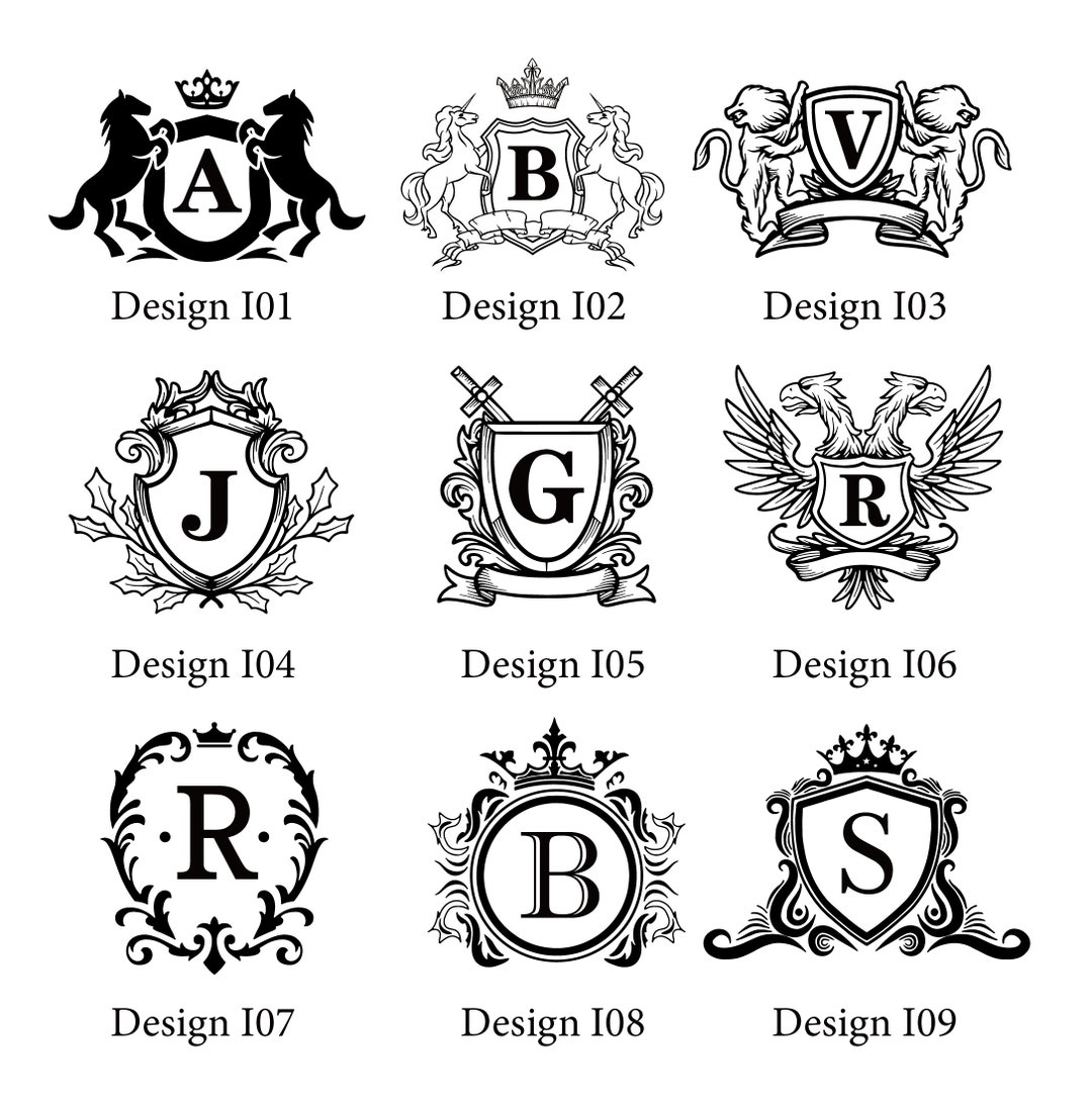 Coat of Arms Wax Seal Stamp, Family Crest Wax Seal Stamp Kit, Wedding ...