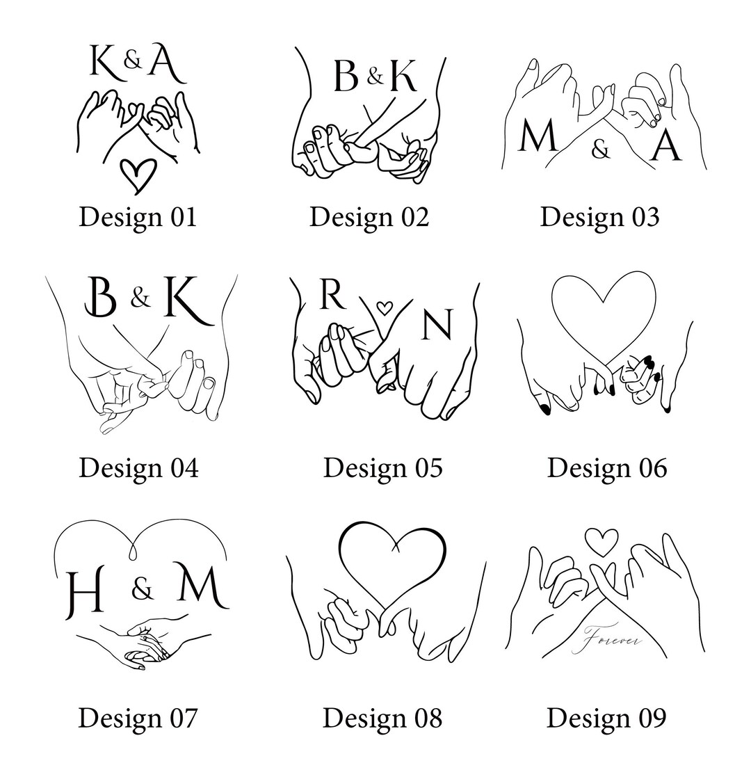 Custom Pinky Promise Design Wax Seal Stamp, Holding Hands Wax Seal for ...