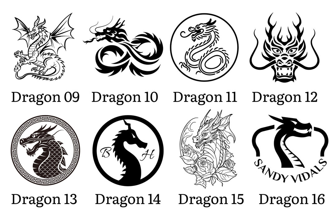 Dragon Logo Wax Seal Stamp, Dragon Silhouette Wax Seal, Dragon Art Wax ...