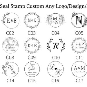 Letter Wax Stamp Custom, Save the Date Wax Stamp Seal Kit, Minimalist ...