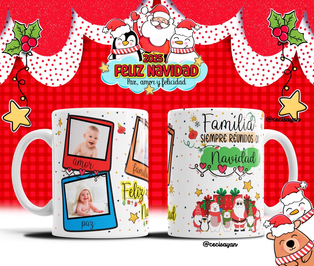 2025 Christmas Mug 11 Oz PNG, Coreldraw, Photoshop, Illustrator ...