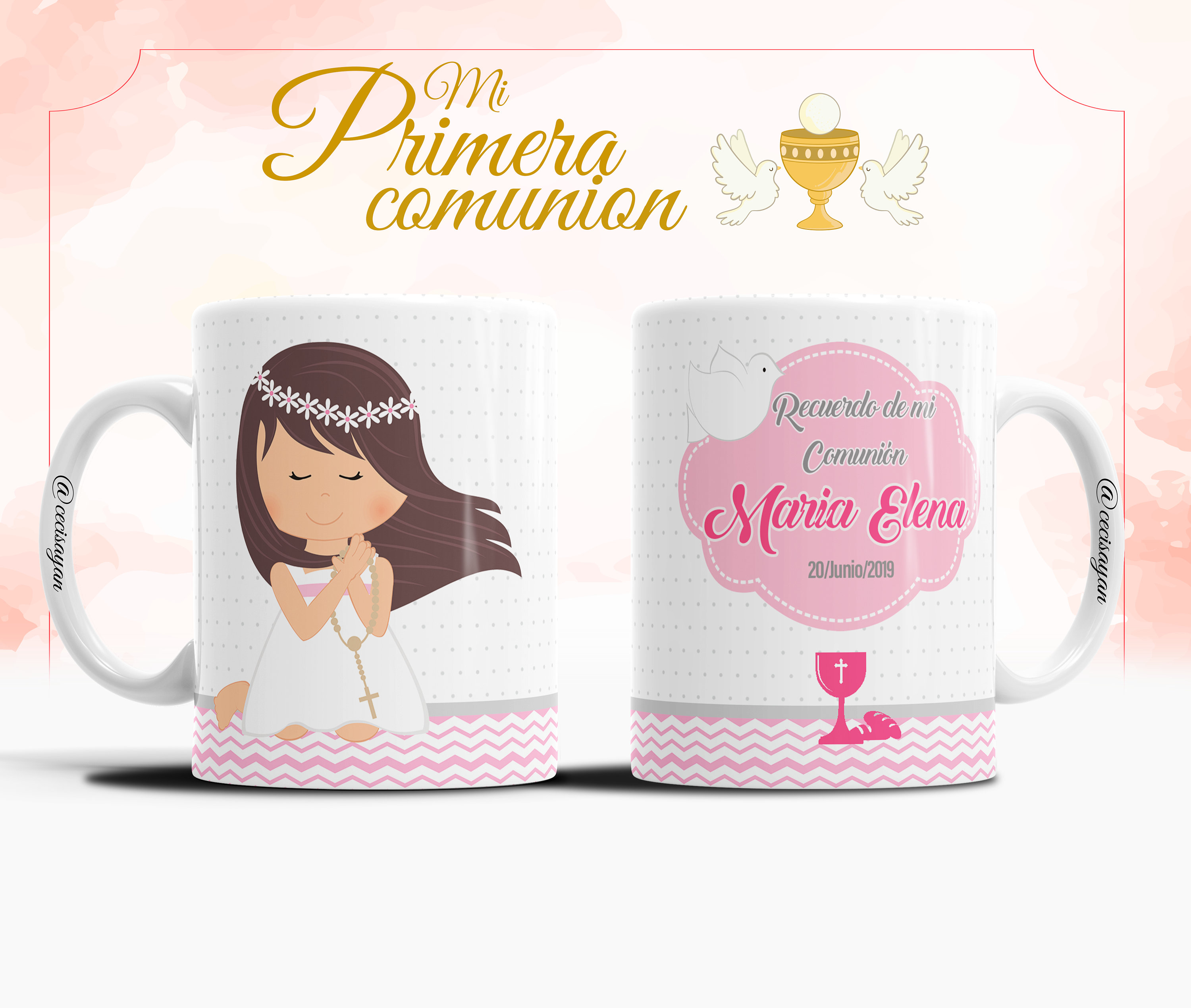 Communion Sublimation Designs for Mug - Sublimation Templates - Mug ...